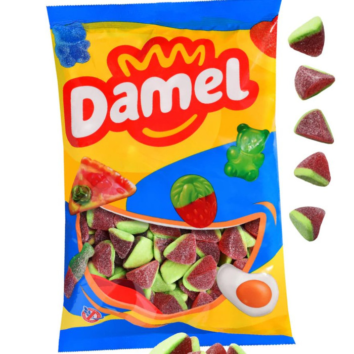 Damel Töltött Savanyú Cukros Dinnye Ízű Gumicukor 1000g - Damel ...