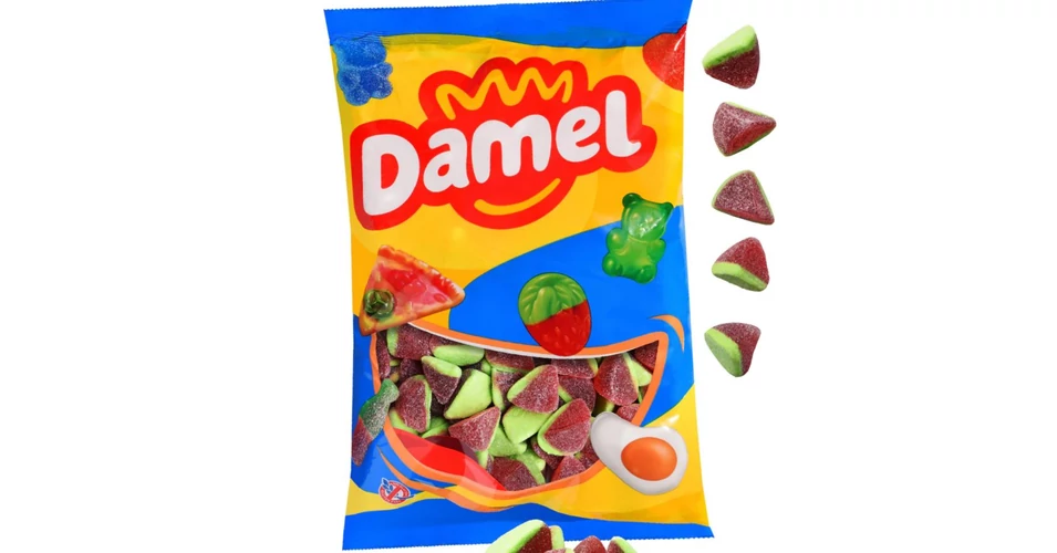 Damel Töltött Savanyú Cukros Dinnye Ízű Gumicukor 1000g - Damel ...