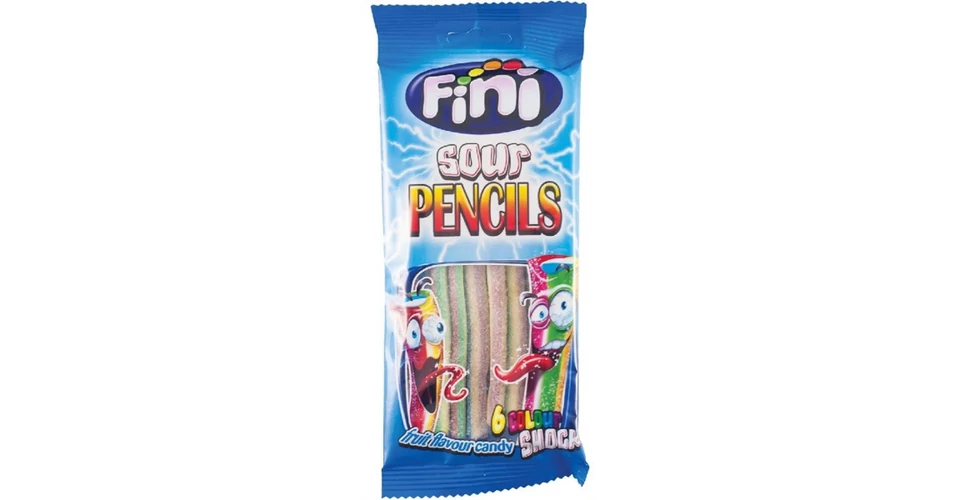 Fini Sour Rainbow Pencils Vegyes Gyümölcs Ízű Gumicukor 75g - Fini ...