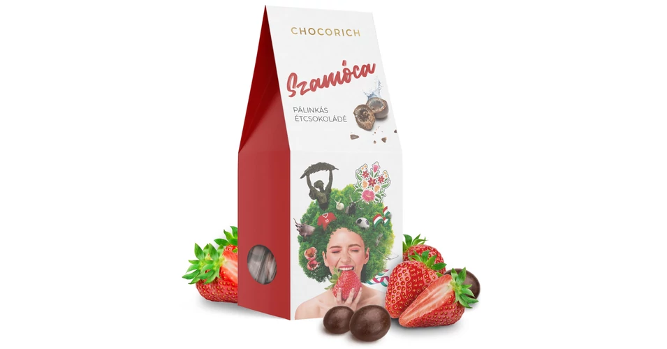 Chocorich Pálinkával Töltött Étcsokoládé Golyók - Szamóca 80g ...