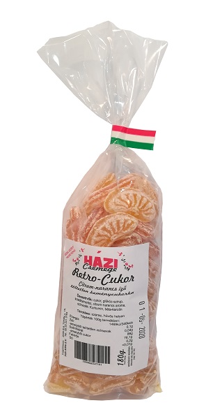 Házi Csemege Retró Citrom-Narancs Ízű Cukorka 130g - Cukrok - Édességek ...