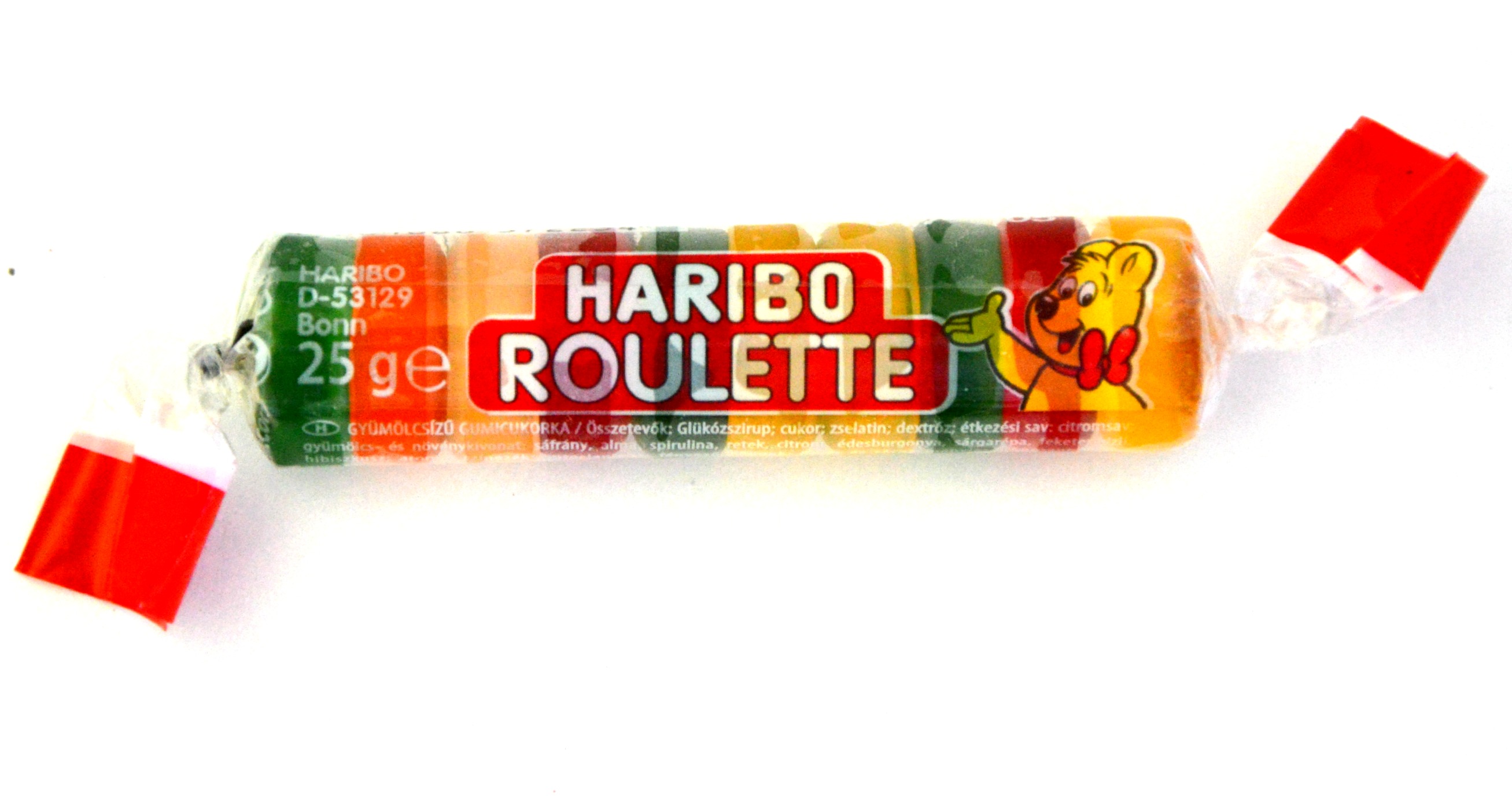 Haribo Roulette Gyümölcs gumicukor 25g - Haribo - Édességek webáruháza