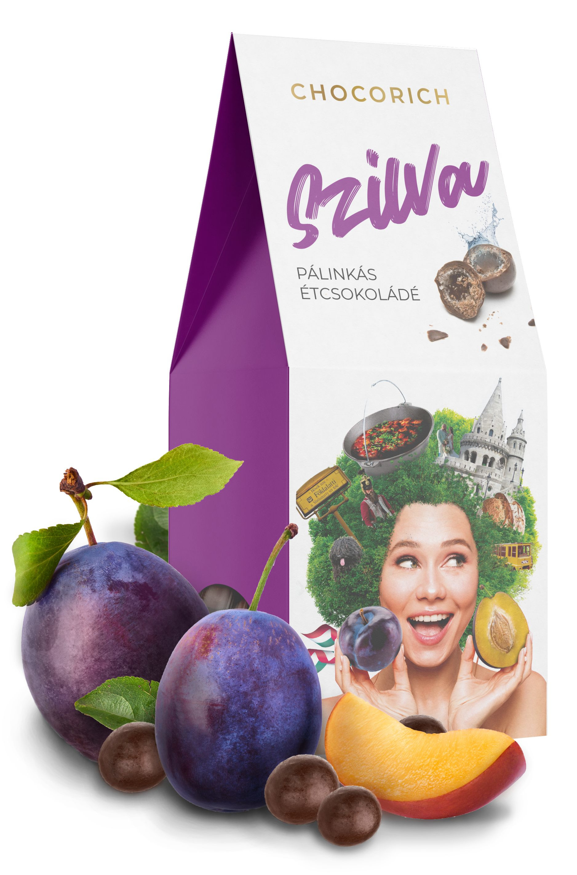 Chocorich Pálinkával Töltött Étcsokoládé Golyók - Szilva 80g ...